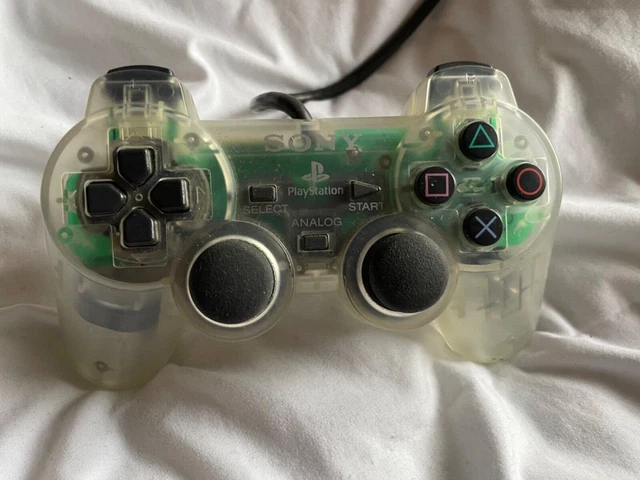 Sony Playstation One Ps1 Dual Shock Controller Crystal Clear Scph 1200 £11 00 Picclick Uk
