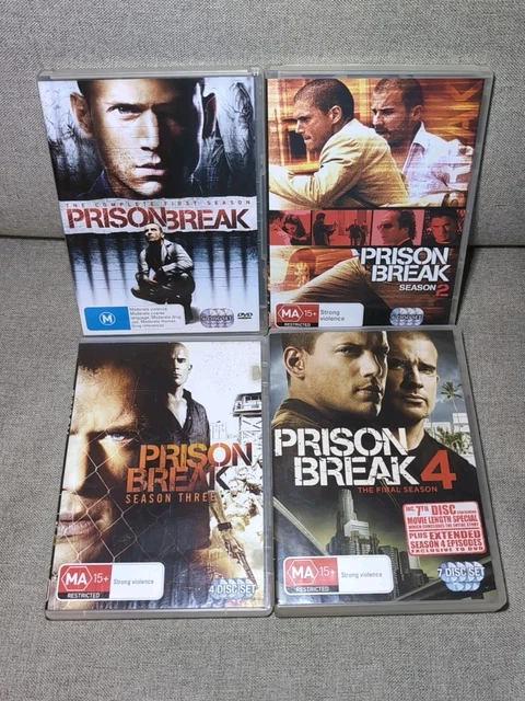 PRISON BREAK: THE Complete Series DVD Seasons 1-4 LOT Season 1 2 3 4 ...