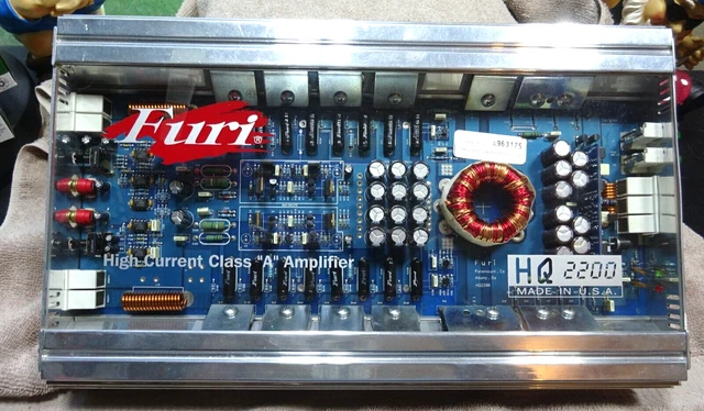 RARE OLD SCHOOL Chrome Plated Furi Hq2200 Class A High Current Amp Made In U.s.a EUR 370,17 ...