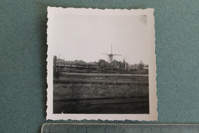 FOTO PHOTO NB 2. Weltkrieg WW2 WK2 Wehrmacht Windmühle Mühle windmill ...
