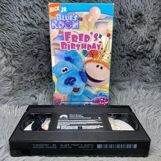 BLUE'S CLUES BLUE'S Room Fred's Birthday VHS Tape 2006 Nick Jr ...