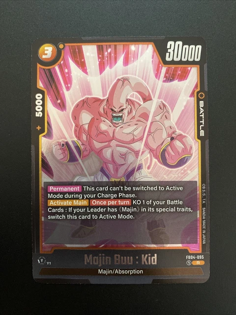 DRAGON BALL FUSION World Ultra- Limit Rare R Eng fb04-095 Majin Buu Kid ...