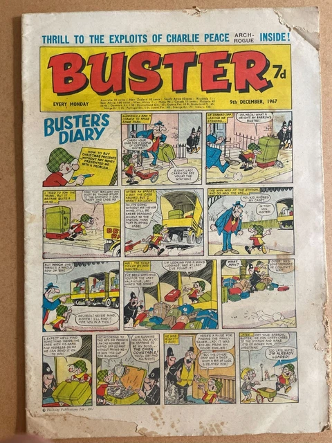 BUSTER COMIC 9th December 1967. Poor Condition £1.16 - PicClick UK
