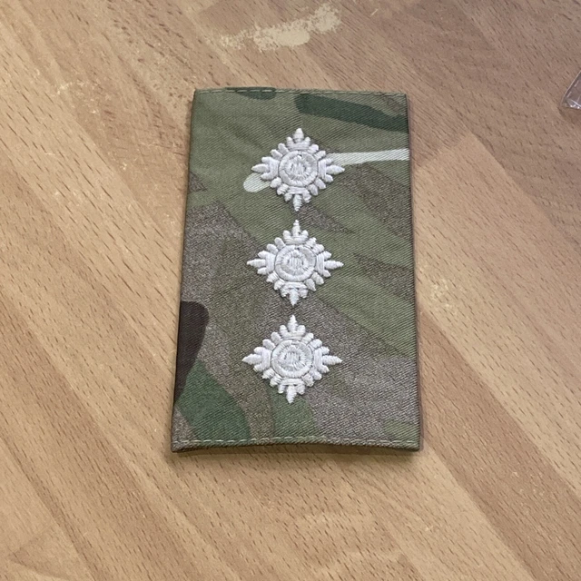 NEW CAPTAIN RANK SLIDE GENUINE BRITISH ARMY ISSUE MTP OFFICER CAPT not ...