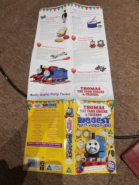 THOMAS THE TANK Engine - Biggest Party Video Ever! (VHS, 1998) with ...