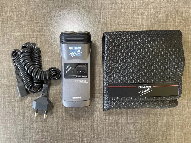 VINTAGE PHILIPS PHILISHAVE Tracer Shaver with Case & cable £3.40 ...