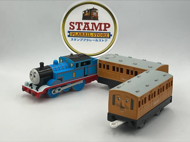 TOMY TRACKMASTER PLARAIL Angry Thomas The Tank Engine W/ Annie ...