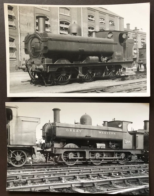 2 VINTAGE PHOTOGRAPHS Gwr Class 1854 Locomotives Nos. 1713 & 1714 £2.60 ...