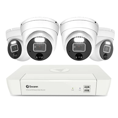SWANN 4 CAMERA 8 Channel 4K Master-Series NVR Security System | SWNVK ...