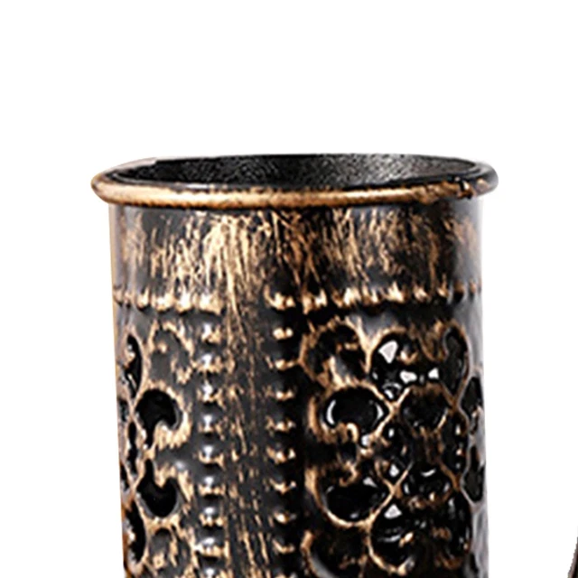 (GOLD)VINTAGE PEN HOLDER Innovative White Color Light Hourglass Street ...