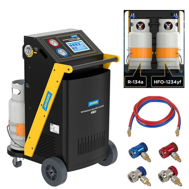 REFRIGERANT RECOVERY MACHINE HVAC Dual System AC Vacuum Recharge ...