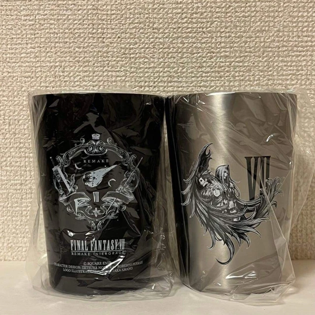 FINAL FANTASY VII Remake Intergrade Coffee Tumbler Black Silver Limited ...