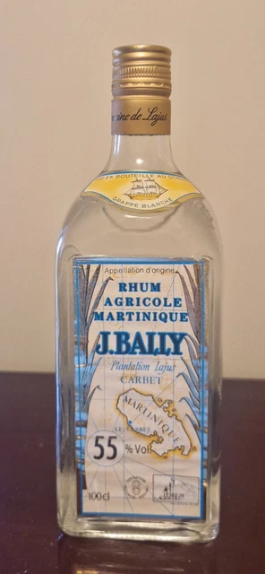 VINTAGE RHUM AGRICOLE Martinique J.BALLY Plantation Lajus Carbet 55% 100cl EUR 20,00 - PicClick IT