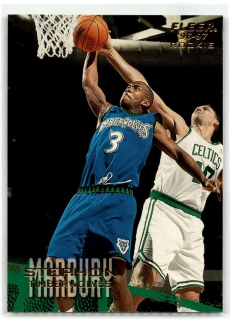 STEPHON MARBURY 1996-97 Fleer #219 recrue RC Minnesota Timberwolves EUR ... STEPHON MARBURY 1996-97 Fleer #219 recrue RC Minnesota Timberwolves EUR ...