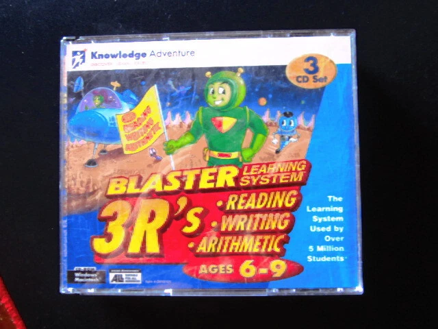 PC CD-ROM GAME Blaster Learning System 3R's 3 Cd Set Great ** Must See ...