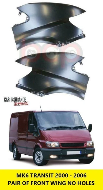 FORD TRANSIT MK6 2000 - 2006 Front Wing Wings Pair Left & Right Lh & Rh ...