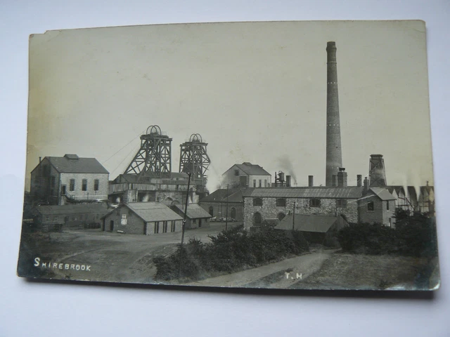 SHIREBROOK COLLIERY REAL Photo RP Postcard - Bolsover - Coal mine ...