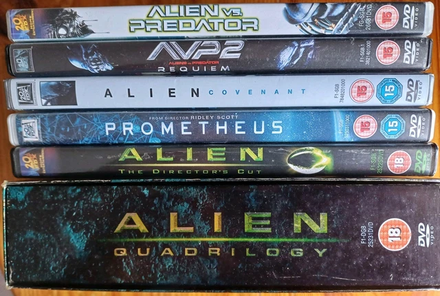 ALIEN FRANCHISE DVD Bundle Quadrilogy Directors Cut AVP 1&2 Prometheus ...