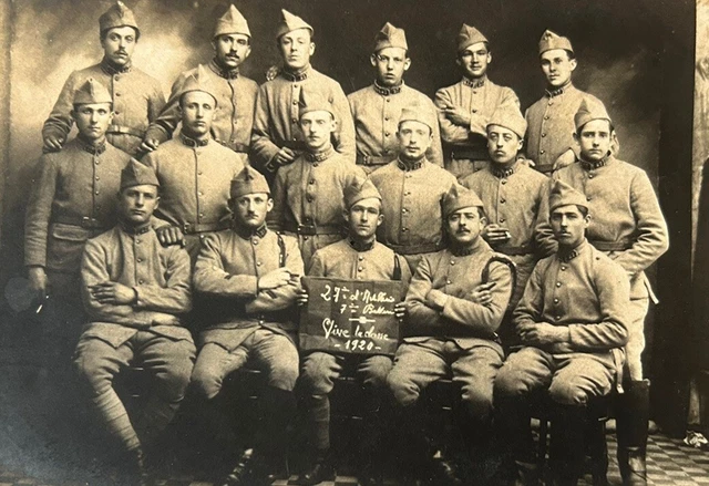 PHOTO POILU 40 Ra Regiment Artillerie Guerre 14 18 Français R5 Wwi Ww1 ...