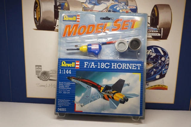 REVELL MODELS - F/A-18c HORNET - 1/144 SCALE MODEL FIGHTER JET KIT 04001 £12.99 - PicClick UK