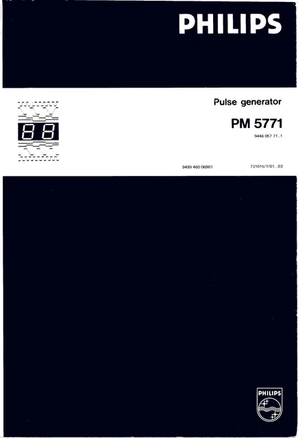 SERVICE MANUEL D'INSTRUCTIONS pour Philips Pm 5771 EUR 15,31 - PicClick FR