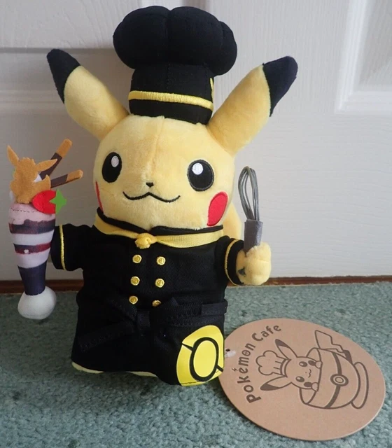 PIKACHU PASTRY CHEF Plush - Pokemon Center Cafe Japanese Exclusive ...