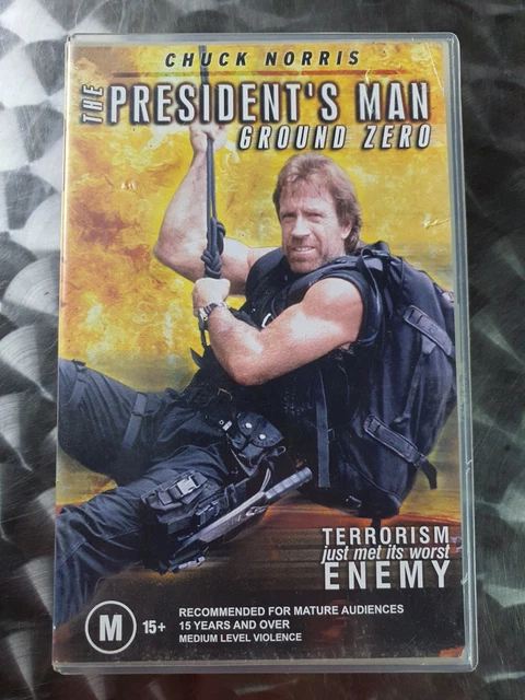 THE PRESIDENT'S MAN: Ground Zero - Chuck Norris - VHS Video Big Box Ex ...