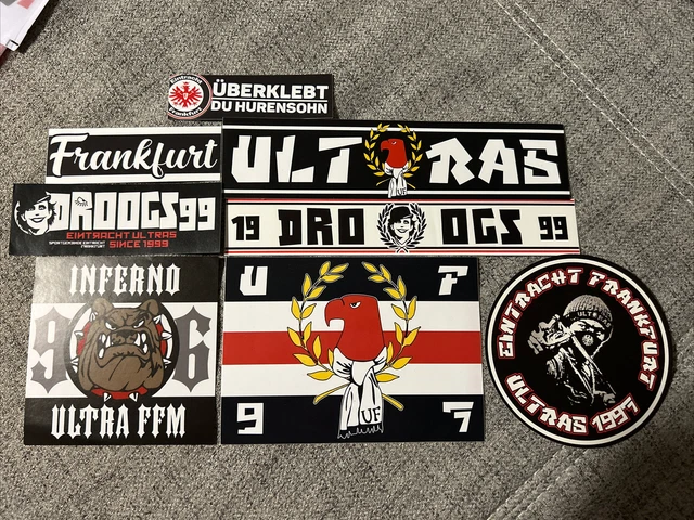 8 EINTRACHT FRANKFURT Aufkleber Sammlungsauflösung Ultras UF97/Droogs ...