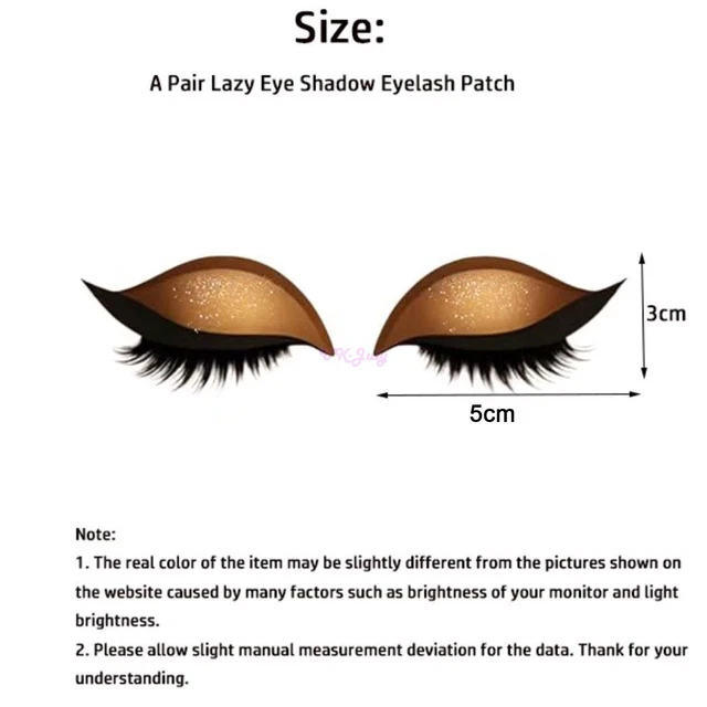 NEW ARRIVALS - Lazy Eye Shadow Eyelash Patch,3 In1 Eye Makeup Stickers ...