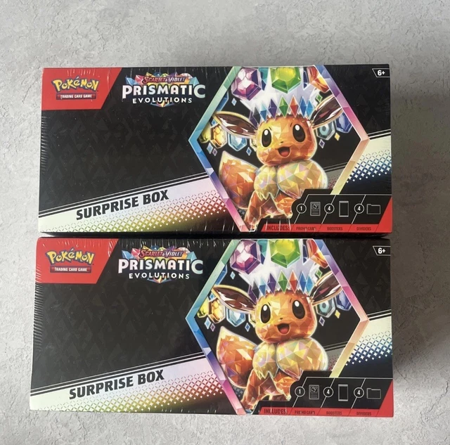 POKÉMON TCG SCARLET & Violet Prismatic Evolutions Surprise Box | NEW | IN HAND EUR 46,17 ...