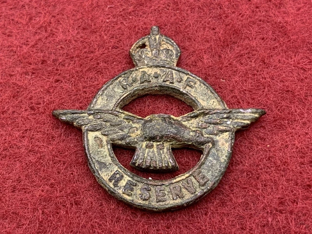 WW2 ORIGINAL ROYAL Australian Air Force Raaf Reserve Badge - Numebered ...