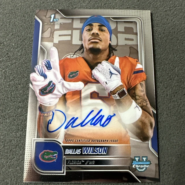 2025 BOWMAN U Chrome 🔥 DALLAS WILSON AUTO 🔥#BCA-DWI 1st Bowman $112.00 ...