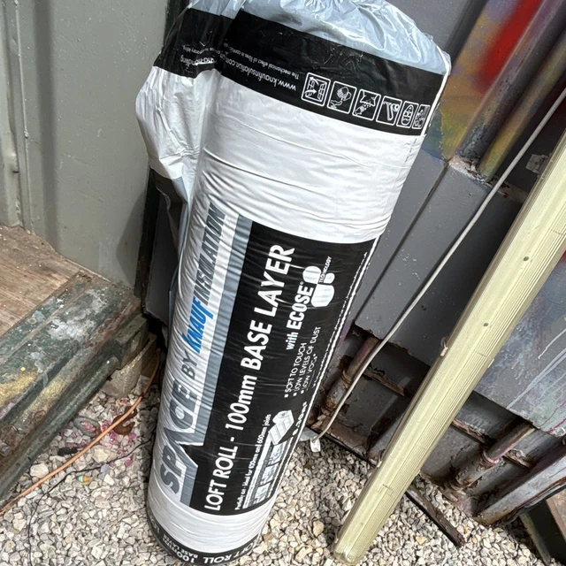 KNAUF INSULATION LOFT Roll Insulation 100mm R3.0 Ecose Low Dust 4.5m² £ ...