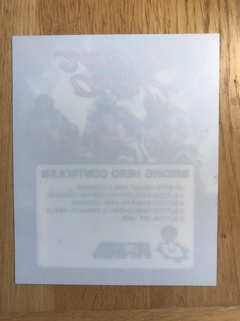 MINI MARQUEE RIDING Hero Neo Geo Mvs Snk Arcade No Console Aes Cd Cdz ...