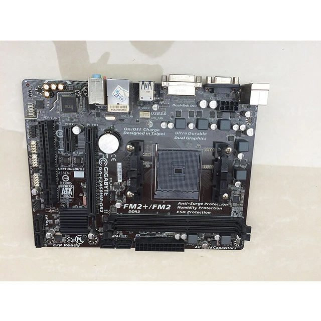 FOR GIGABYTE GA-F2A68HM-DS2 AMD FM2+ A68 Motherboard DDR3 Tested OK £ ...