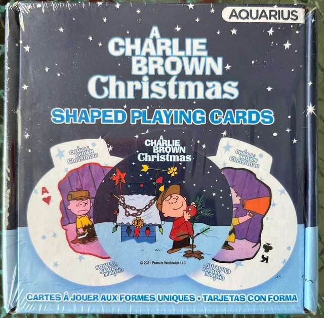PEANUTS A CHARLIE Brown Christmas Ornament Shaped Playing Cards-New ...
