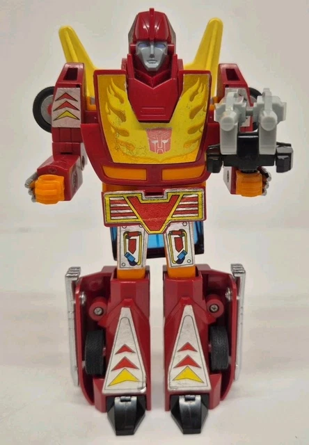 VINTAGE HASBRO TRANSFORMERS G1 Autobot Targetmaster Hot Rod Complete w ...