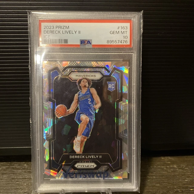 DEREK LIVELY 2023 Prizm rookie ghiaccio incrinato Mavericks PSA 10 EUR ...