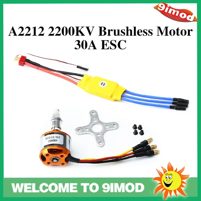 A2212 2200KV BRUSHLESS Motor 30A ESC Speed Control Combo Set for RC Helicopter £12.43 - PicClick UK