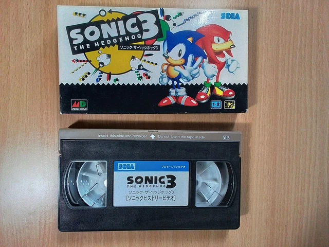 VHS SONIC THE Hedgehog 3 (III) - Sonic History Video SEGA PROMO TAPE ...