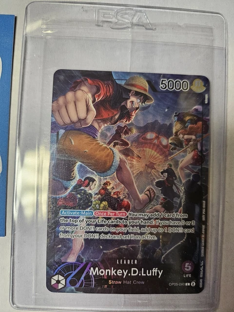 MONKEY D LUFFY PSA magazine promo OP05 060 sealed One Piece promo card OP05 060 $200.00 ...