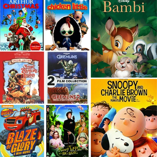 NEW & USED DVD Kids Movies Family Films Disney Gremlins Worzel Muppets ...