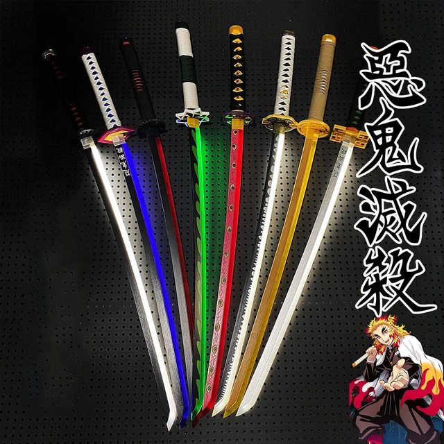 DEMON SLAYER LIGHT Up Sword Anime Cosplay Rengoku Katana Toy Tanjiro ...