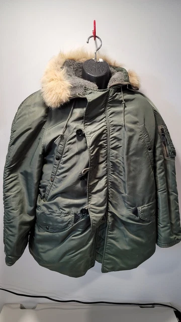 1950-60’S USAF TYPE N-3B Flying Air Force Crew Heavy Jacket Fur Hood Medium $352.03 - PicClick AU