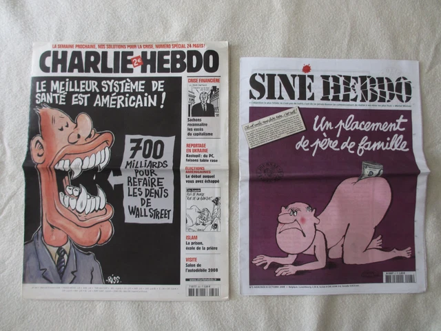 CHARLIE HEBDO N° 851 + Sine Hebo N° 5 - 08/10/2008 EUR 5,00 - PicClick FR