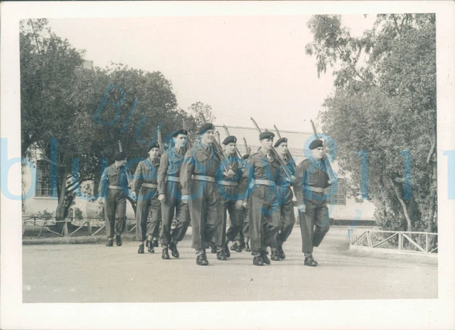 1950S BRITISH SOLDIER Photo of REME Soldiers Squad march 3.5x2.5" £10. ...
