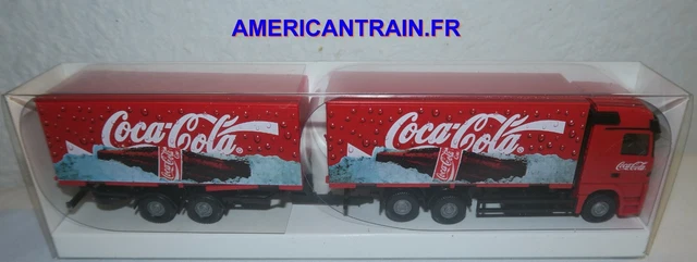 MB ACTROS WITH its Coca Cola trailer HO 1/87 Wiking £35.92 - PicClick UK
