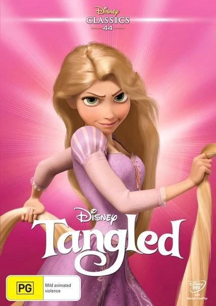 TANGLED DVD DISNEY CLASSICS Magically Long-Haired Rapunzel R4 $9.00 ...