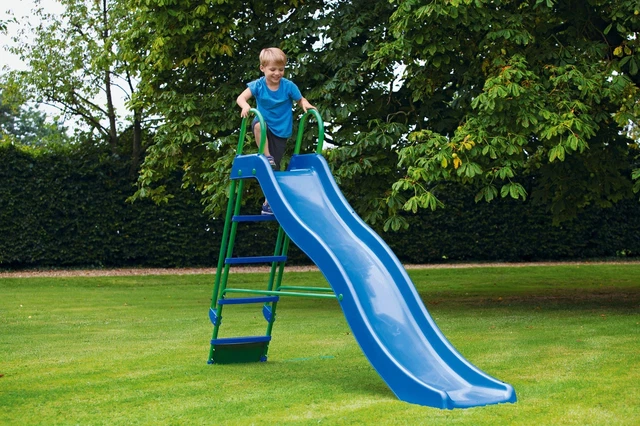 KIDS OUTDOOR GARDEN Slide 9Ft Children Wavy Sliding Toy Chad Valley £ ...