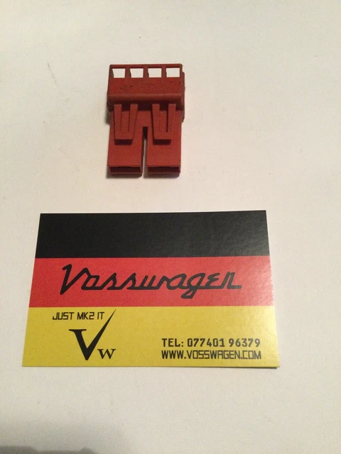 VW GOLF JETTA Mk2 Corrado Wiring Loom Plug Red Connector Genuine ...
